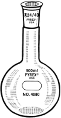 Pyrex Oil Burner PYREX® 250 ML Long Neck Florence , Flat Bottom, 24/40 ...