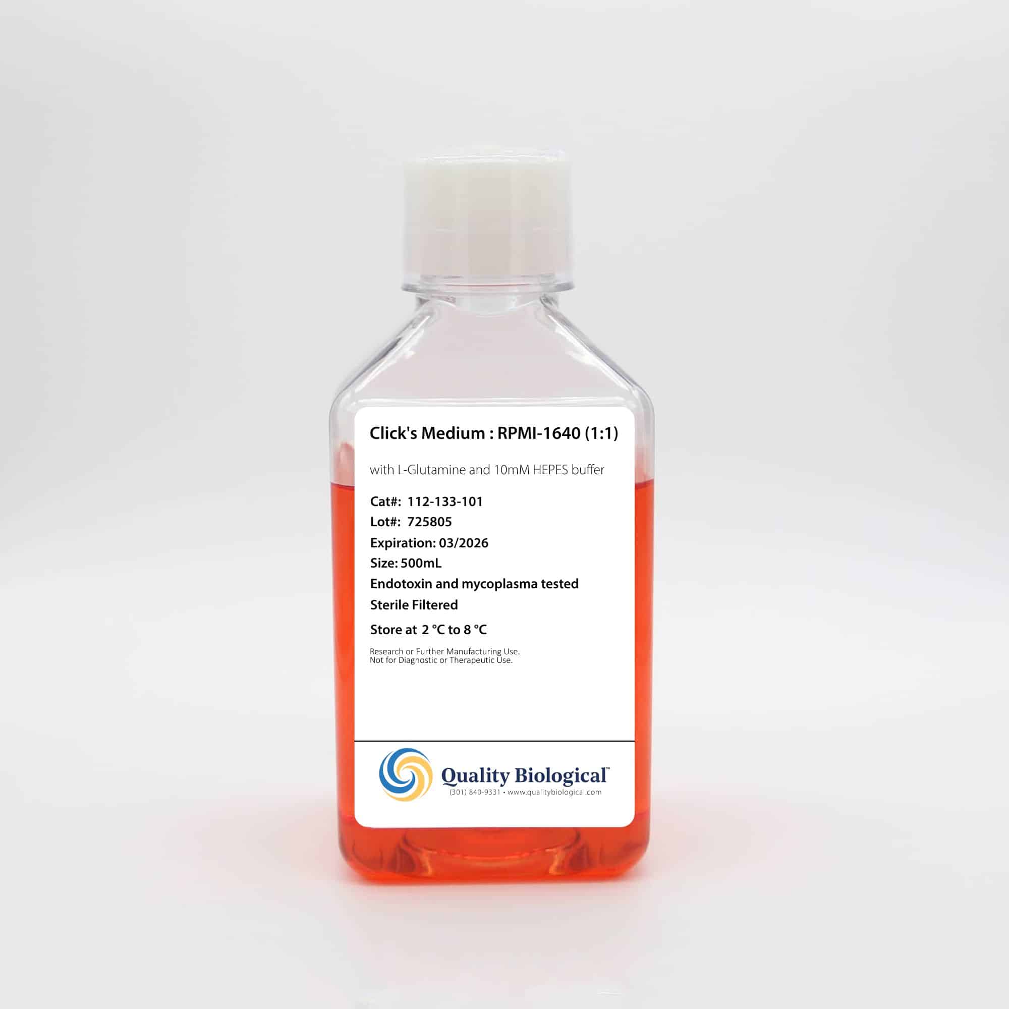 Buy Click's Medium : RPMI-1640 (1:1) – Quality Biological