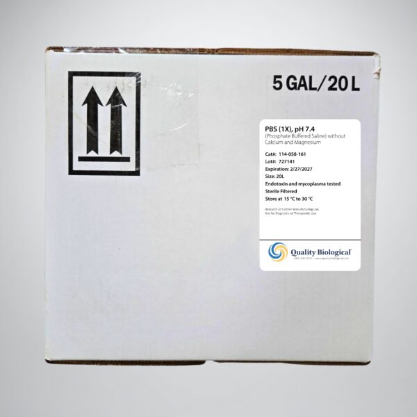 Buy PBS (1X), pH 7.4, without Calcium & Magnesium – Quality Biological