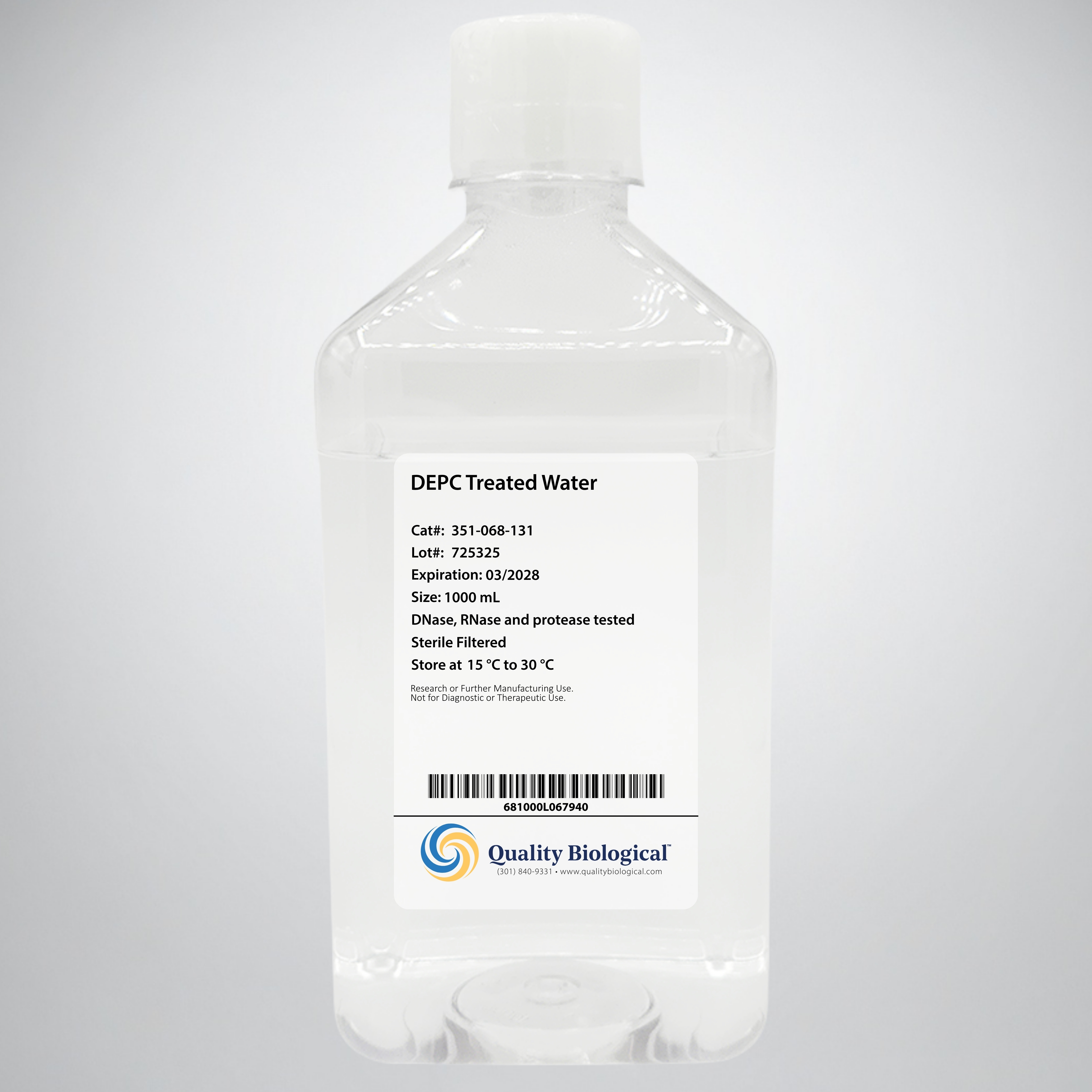Buy Water, DEPC Treated – Quality Biological